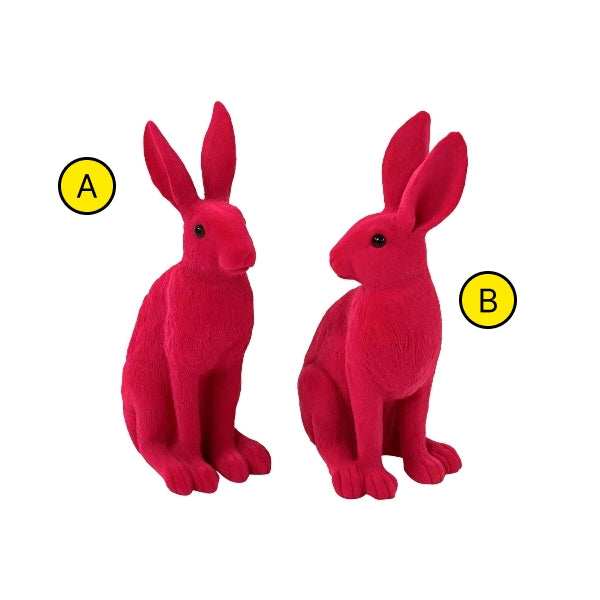 Werner Voss Bunny Pink - Statuetta In Resina Con Pelo
